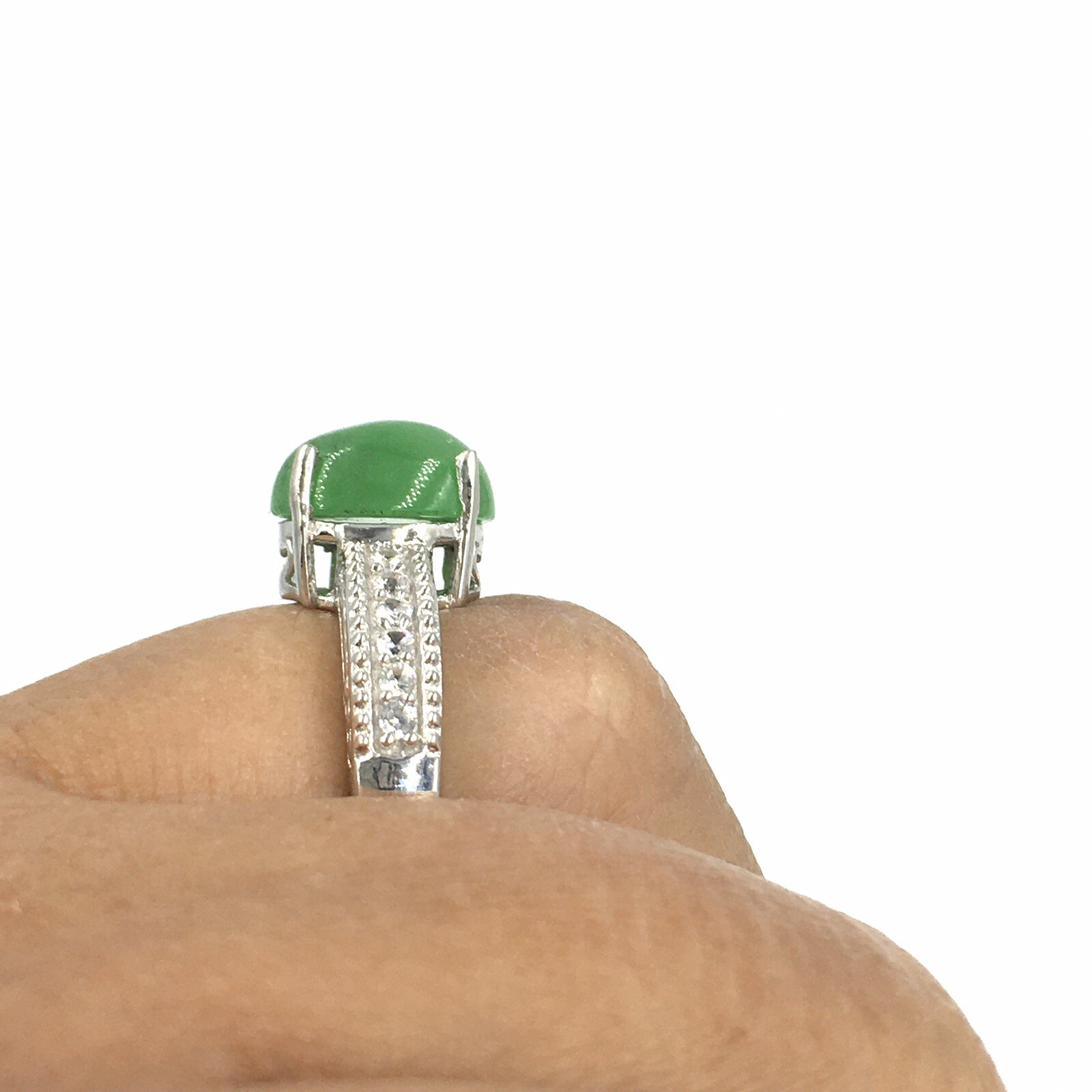 Sts Chuck Clemency Jade Spinel Sterling Silver Ring Size 7 | eBay