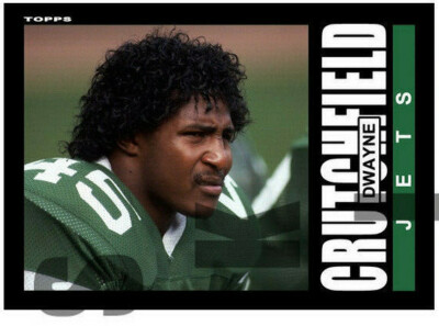 1985 STCC #45 Topps Dwayne Crutchfield New York Jets Iowa State ...