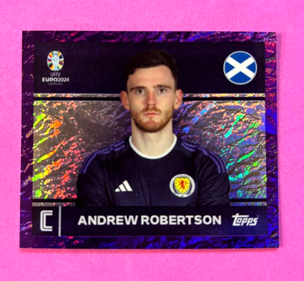 TOPPS UEFA EURO 2024 - STICKER ROBERTSON - VIOLA - PARALLEL PARALLELA ...