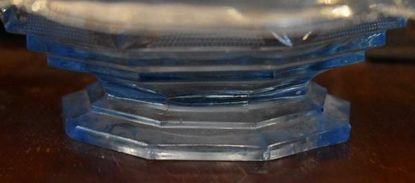 JOBLING ART DECO LT BLUE CENTERPIECE BOWL W WALTHER & SOHNE ARABELLA ...