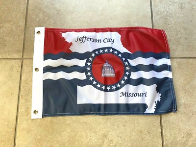 12 x 18 12" x 18" City Jefferson, Missouri Flag Banner Grommets38 | eBay
