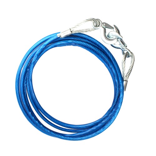 5Mx10mm 7 Tow Strap Truck Steel Cable Towing Winch Snatch Rope Blue ...