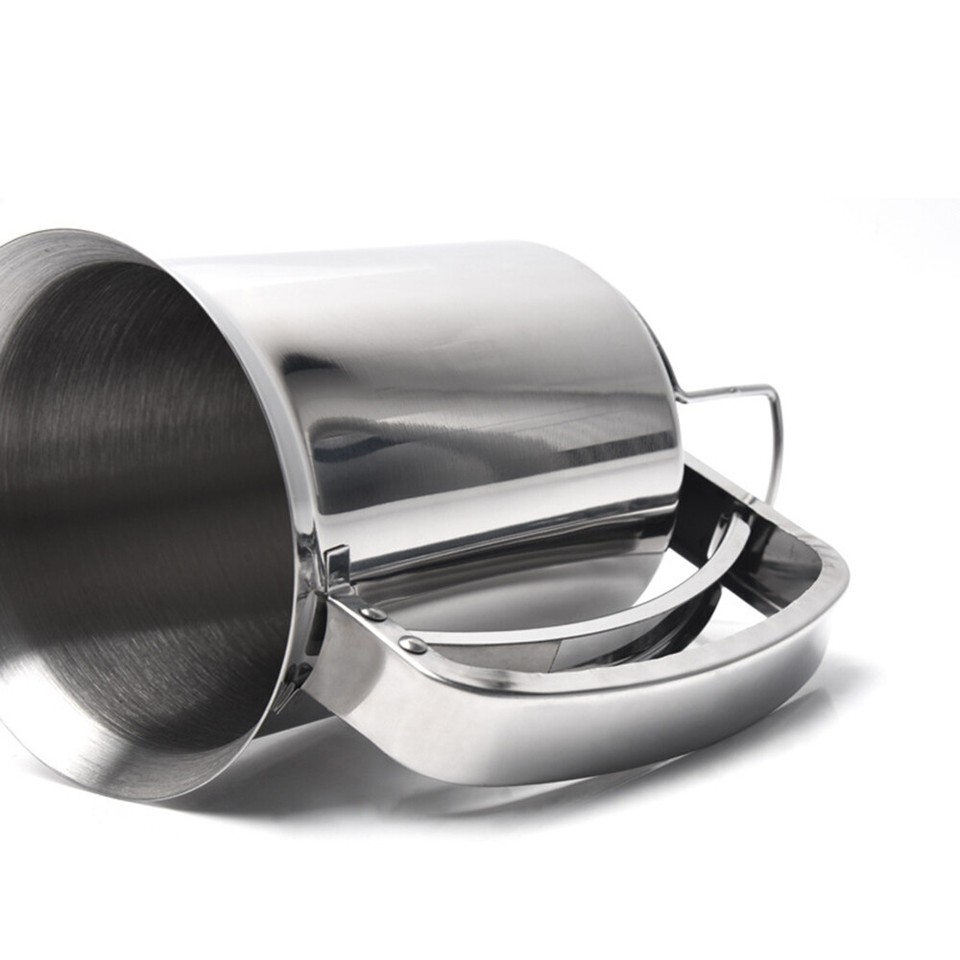 Hand-Held Stainless Steel Batter Dispenser Batter Funnel-Great For ...