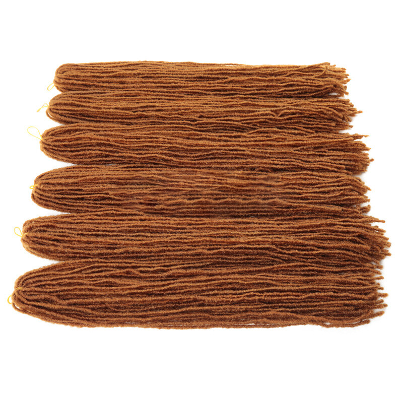 18" Thin Soft Faux Locs Micro Dreads Sister Locks Crochet Braids Hair ...