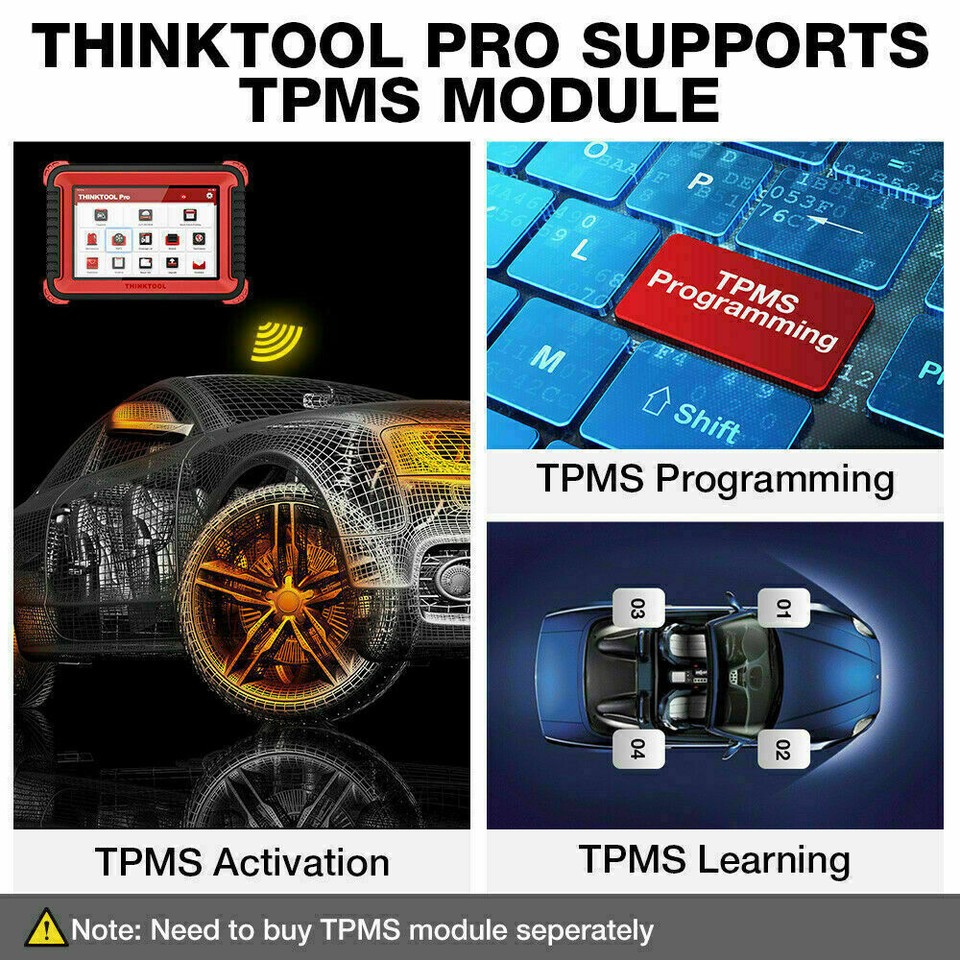 2025 THINKCAR Thinktool PRO 5 Car Diagnostic Scanner Key Coding ...