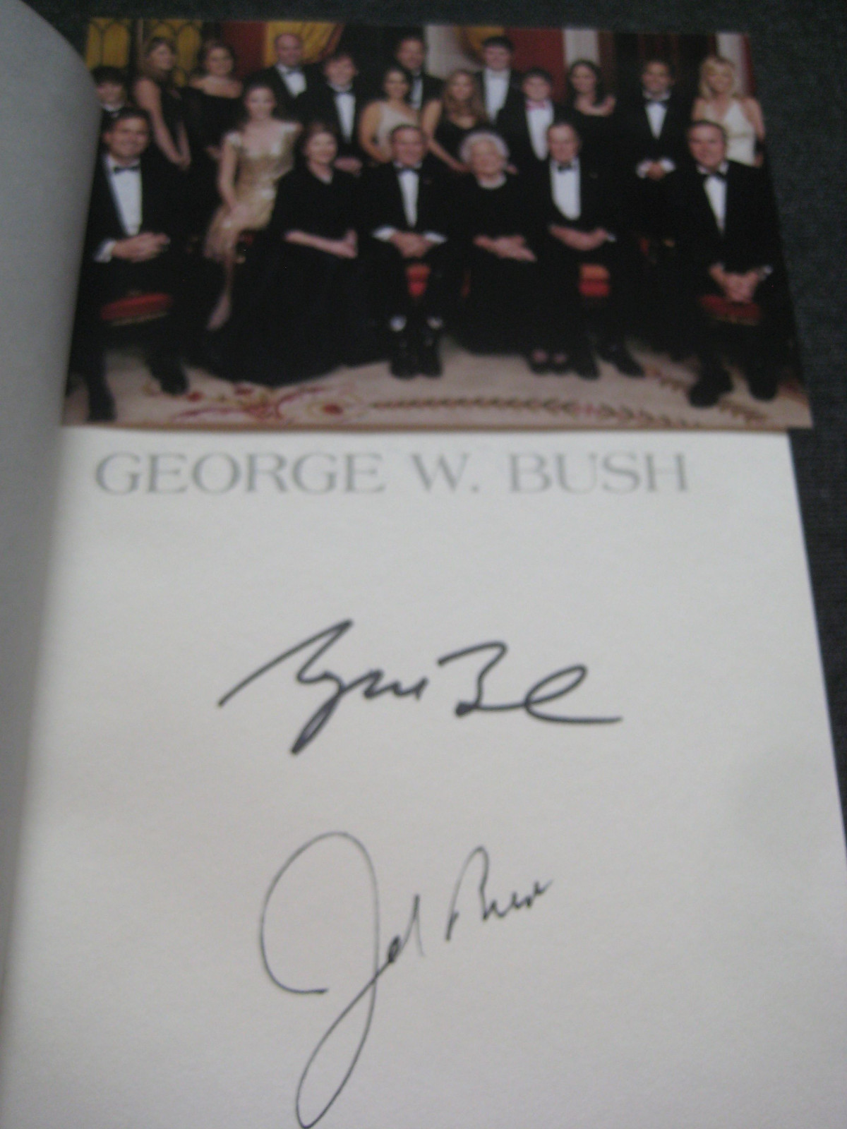 George W. Bush + Jeb Bush USA signed signiert autograph Signatur ...