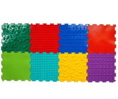 SET OF 8 Sensory Orthopedic Rugs by ORTODON MODULAR FLOOR COVERING ...