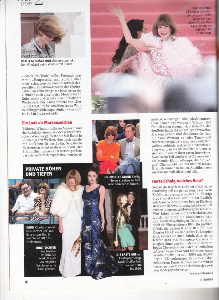 ALESSANDRA AMBROSIO, DIANE KRUGER, ANNA WINTOUR Austrian magazine 2019 ...