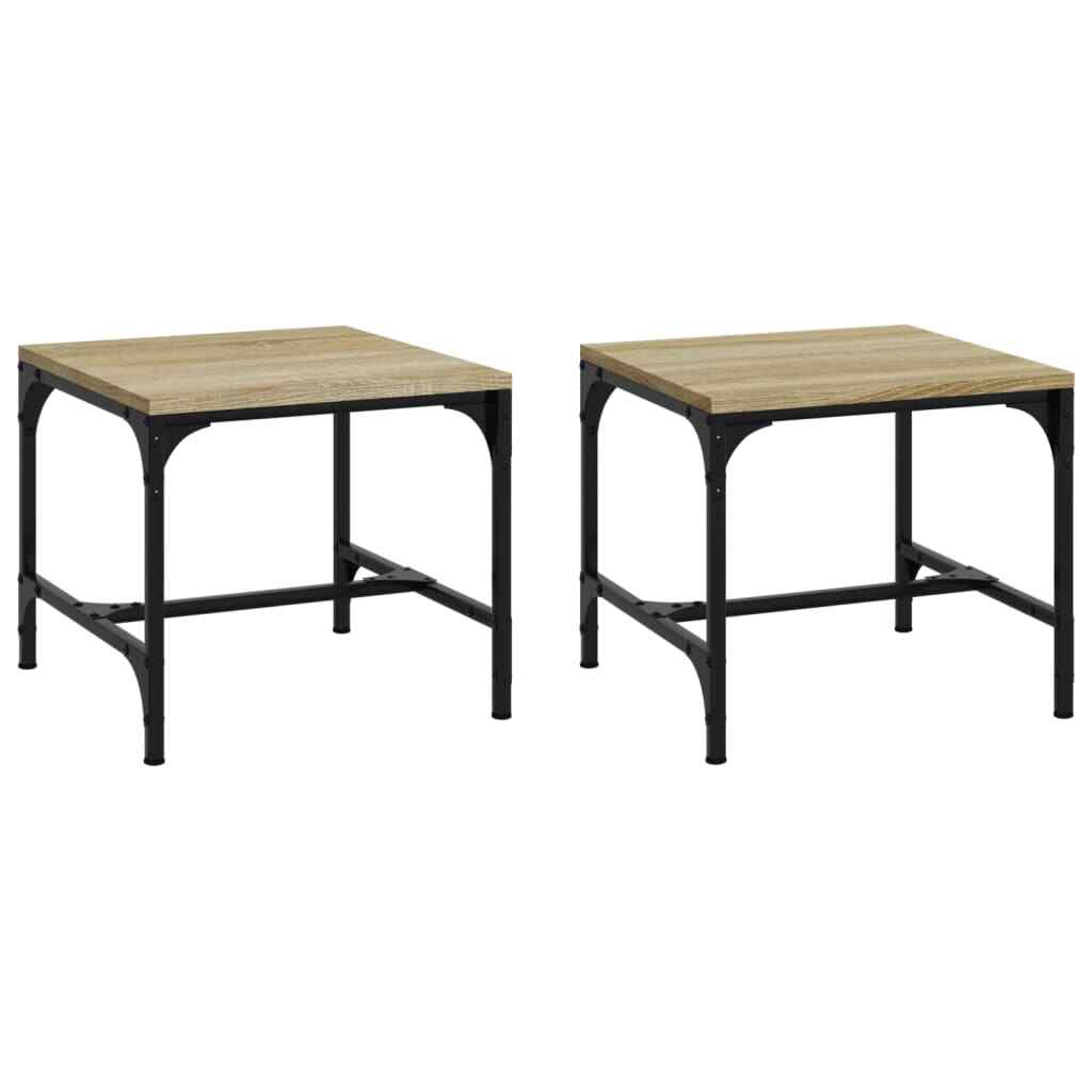 Side Tables 2 pcs Sonoma Oak 40x40x35 Engineered Wood T2G3 | eBay