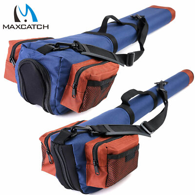 Maxcatch Fly Fishing Rod Case with Box Pocket Cordura Rod Storage For ...
