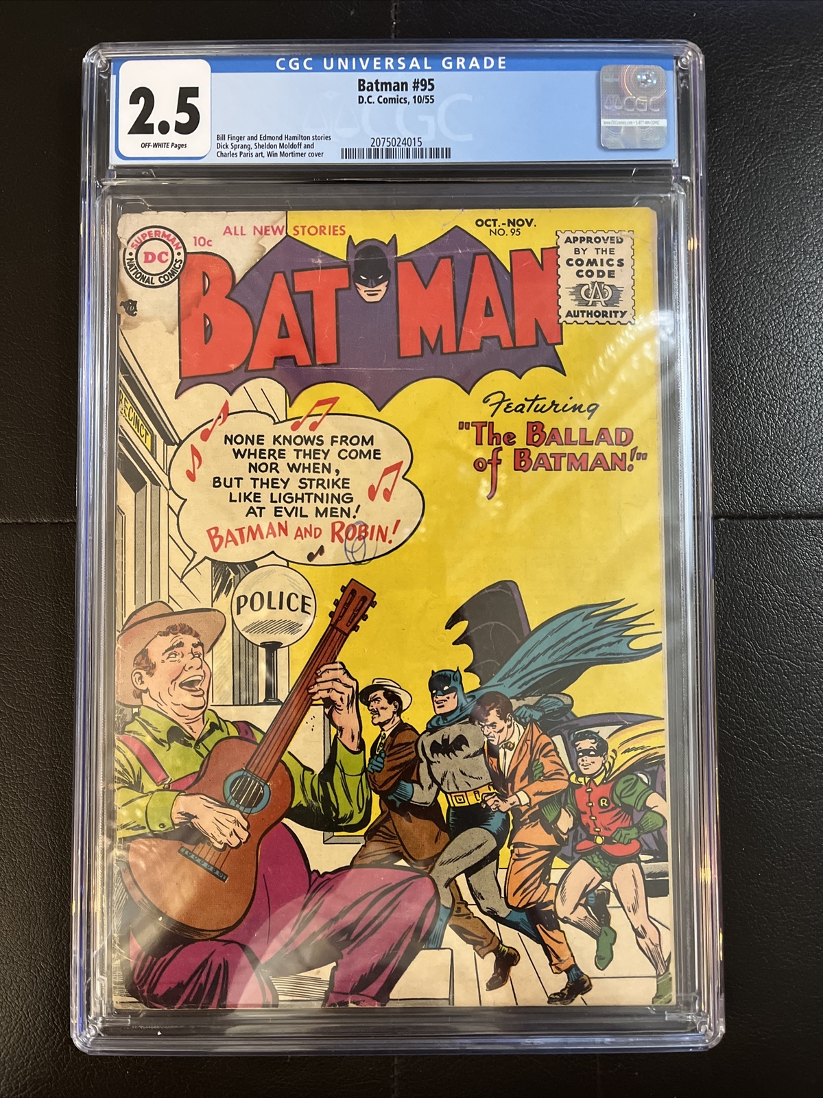 Batman #95 The Ballad of Batman (End of Earth Two) Golden Age 1955 CGC ...