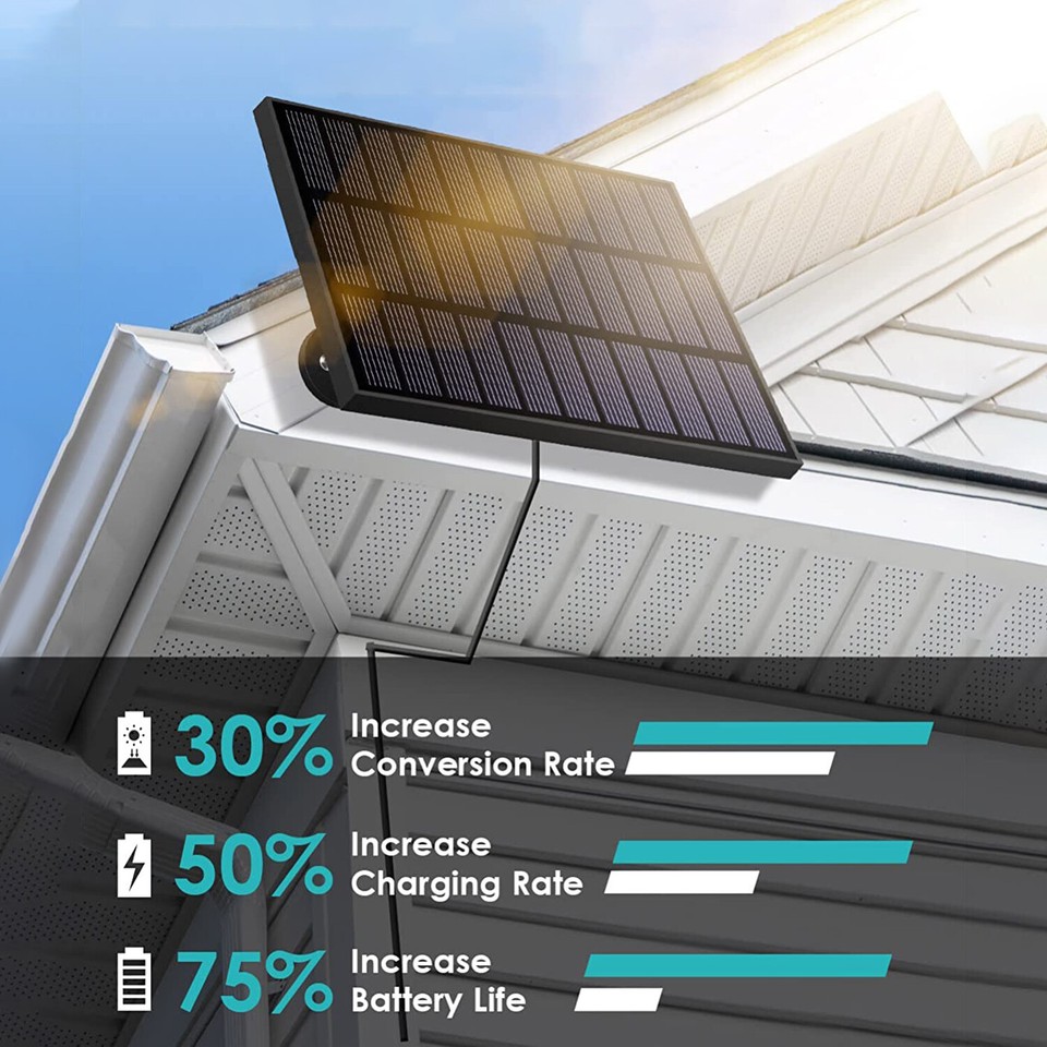 CLAONER 190 LED Solar Power Security Light PIR Motion Sensor Outdoor ...