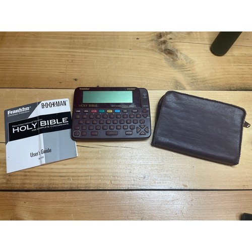 Franklin Bookman electronic Holy Bible. New International Version. Case ...