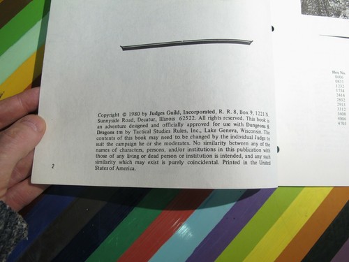 vtg 1970s 1980s RPG Judges Guild D&D modules aids Ephemera + TSR | eBay