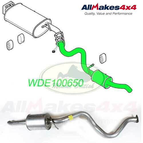 LAND ROVER TAIL REAR END PIPE EXHAUST MUFFLER SILENCER DISCO 2 V8 ...