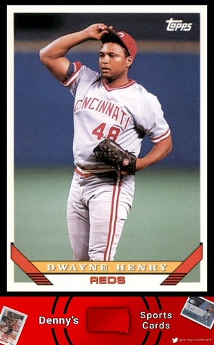 1993 Topps #29 Dwayne Henry Cincinnati Reds Baseball Card | eBay