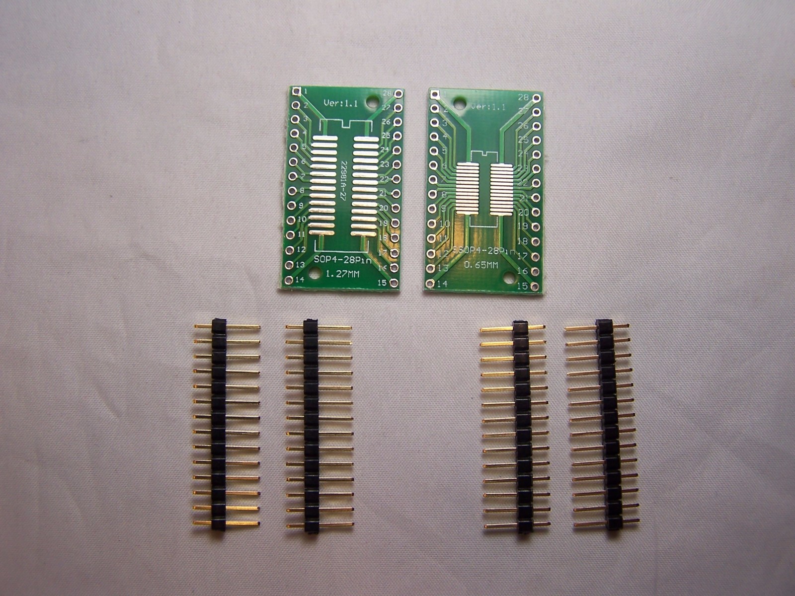 2Pcs SSOP28/TSSOP28 to DIP28 Adapter Board (Double sided) 2 sets of ...