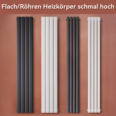Design Heizkörper Röhren Flach Paneelheizkörper Vertikal schmal hoch 30 ...