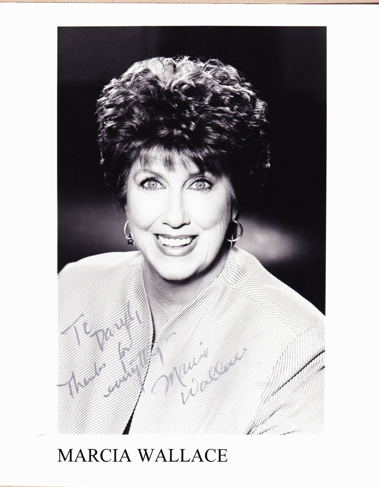 Marcia Wallace signed 8x10 inch BW photo (DEC)-Bob Newhart Show | eBay