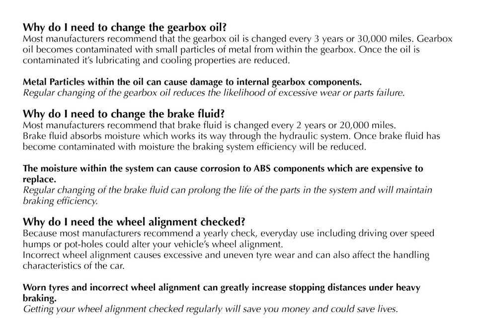 Service History Book Maintenance Record Generic - New for Motor Traders ...