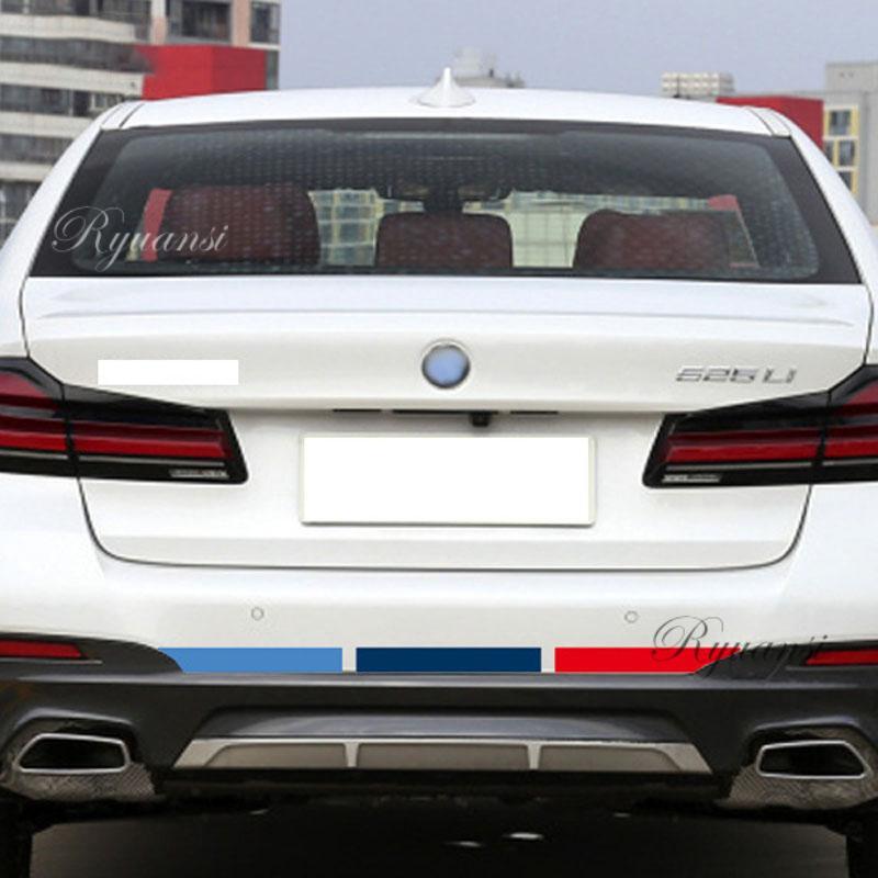 Car Tri-Color Rear Bumper Stickers M Performance Stripe Decal For BMW ...