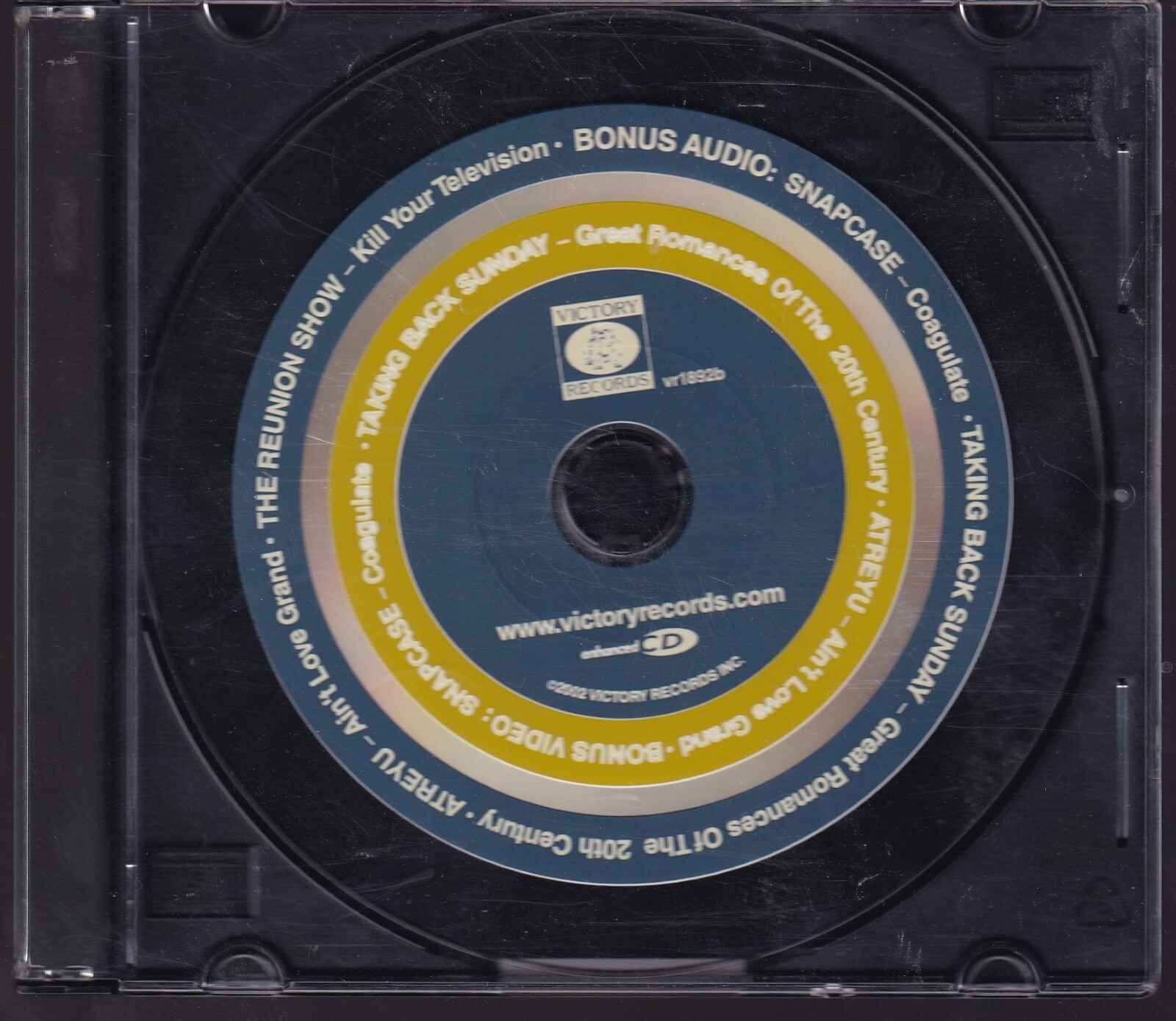 Victory Records Sampler CD Only Taking Back Sunday Atreyu Snapcase ...