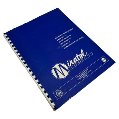 Miratel Electronics Model HLB21M Television Monitor Operating Manual | eBay