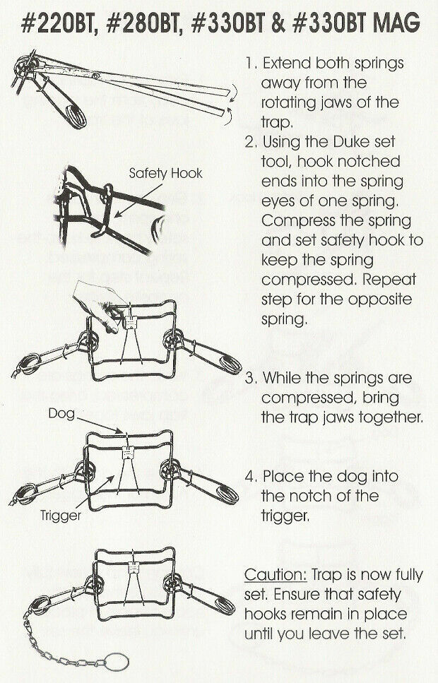 2 - 220 body grip trap & 1 -.BODY GRIP TRAP SETTER groundhog , raccoon ...