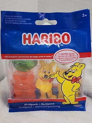 Haribo Candy Toy Figure 5pc Multi Pack Goldbear, 2 Gummy Bears, Dino ...