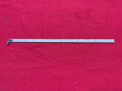 Starrett CH610N-6 Narrow Spring-Tempered Steel Rule with Inch ...