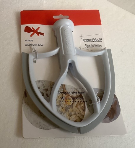 Grey/White 5 Qt Flat Beater Paddle Lesonux NEW | eBay