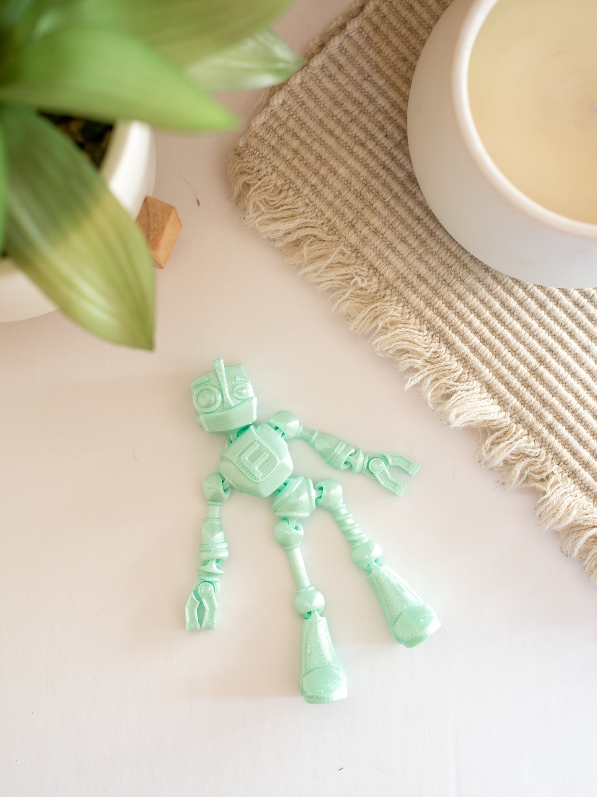 Friendly Fidget Robot | Flexible articulating 3d printed companion ...