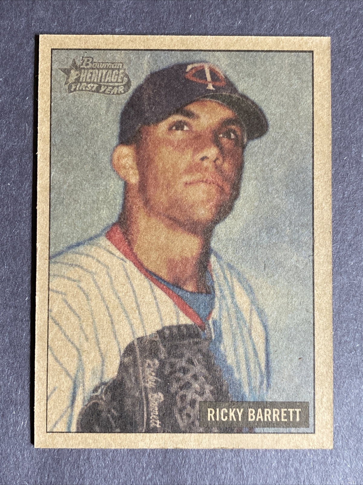 2005 Bowman Heritage Mahogany Parallel #285 Ricky Barrett Minnesota ...