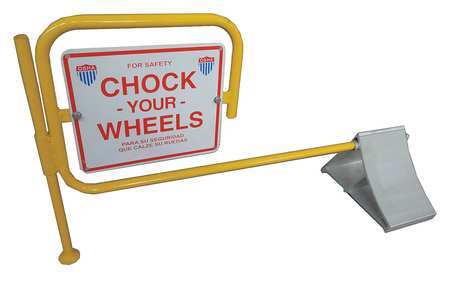 GRAINGER APPROVED 19P544 Wheel Chock,Alum,W 7 In,H 8 In 19P544 ...