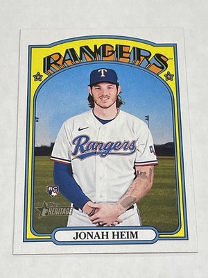 2021 Topps Heritage Baseball #620 - Jonah Heim RC - Texas Rangers | eBay