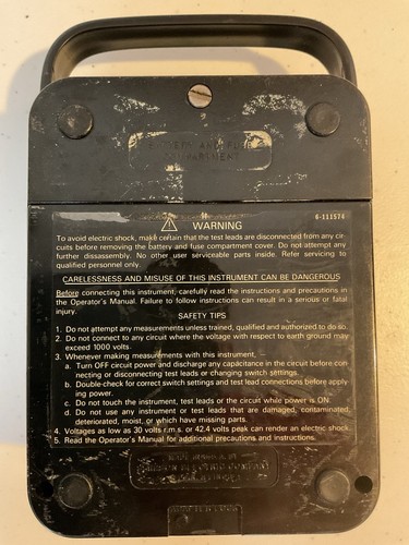 Simpson 260 Series 6P Analog Multimeter – New Battery | eBay