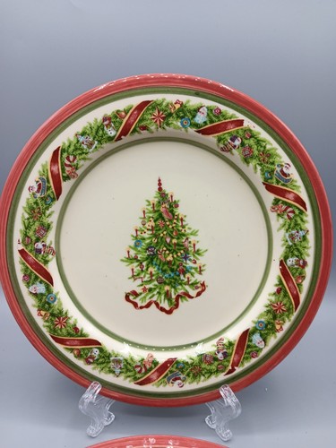 Christopher Radko Christopher's Tree Salad Dessert Plate Set of 2 | eBay