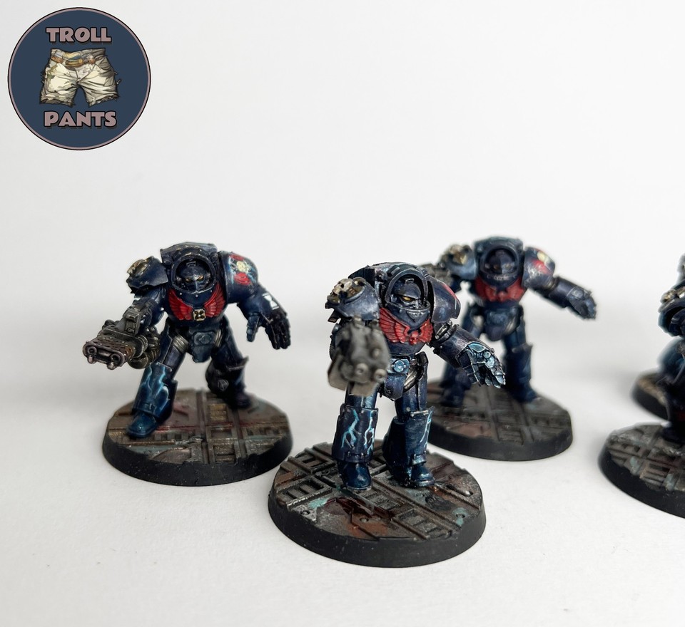 Warhammer 40k - Night Lords - 5 Forgeworld Tartaros Terminator Squad ...