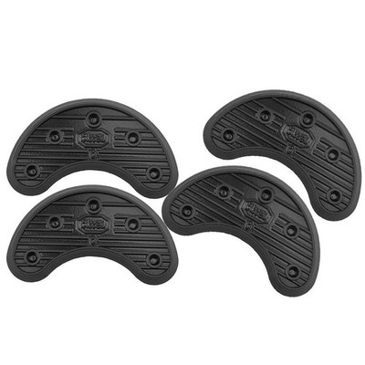 Footful 2 Pair Rubber Shoes Heel Toe Plates Taps Sole Protectors Repair ...