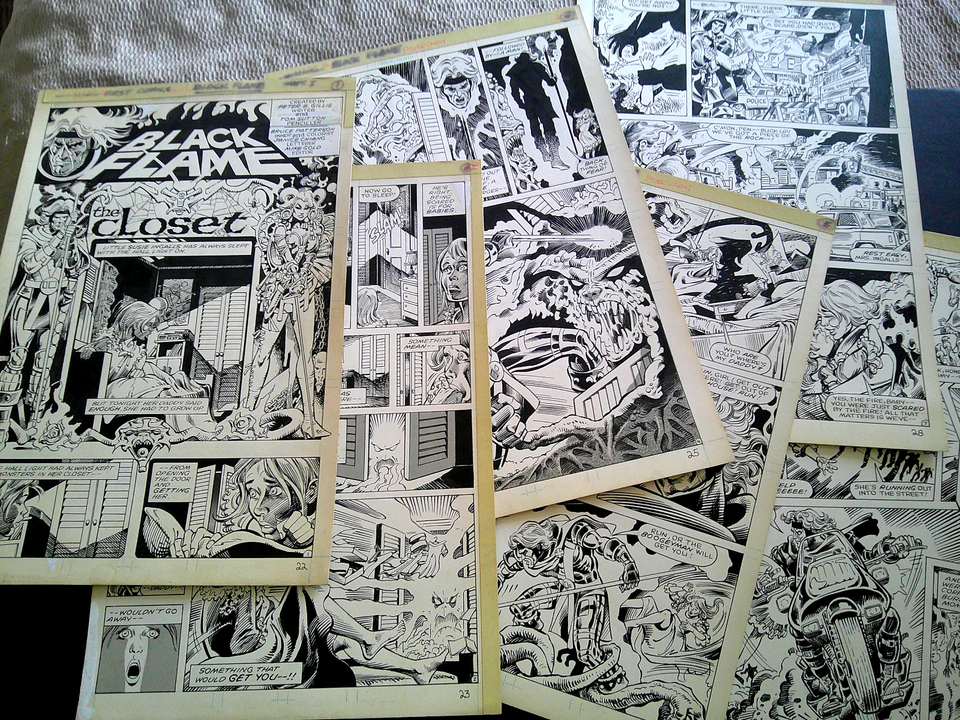 Original Comic-Book Art 1984 First Comics Mars # 2 The Black Flame by ...