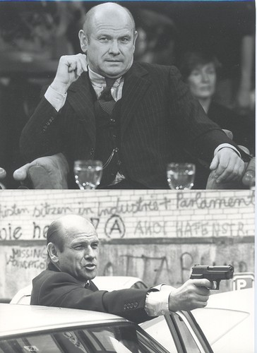 2 Fotos KLAUS LÖWITSCH - Pressefoto Vintage 1980/90er Schauspieler ...