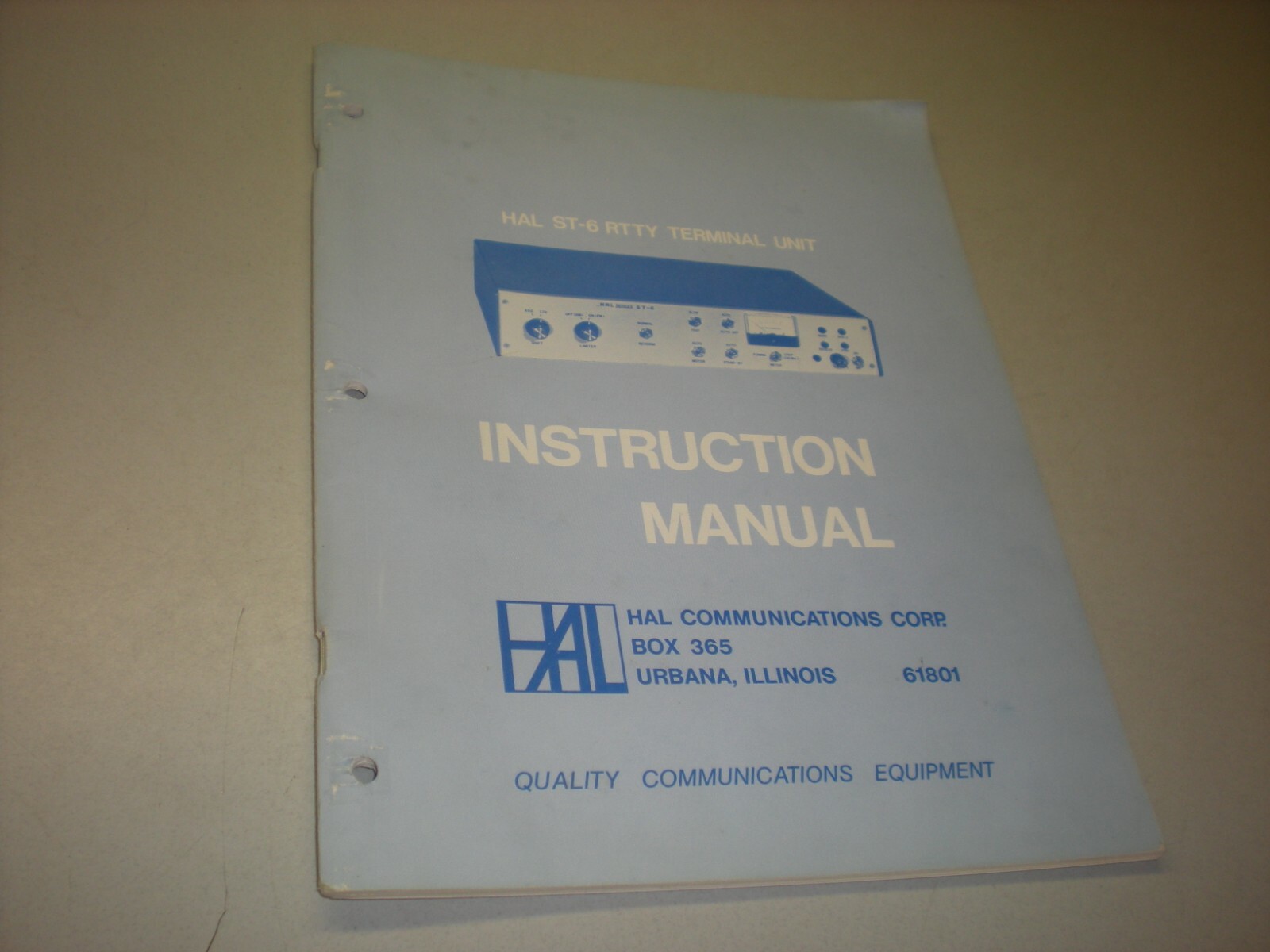 "HAL ST-6 RTTY Terminal Unit Instruction Manual" - 1973 | eBay
