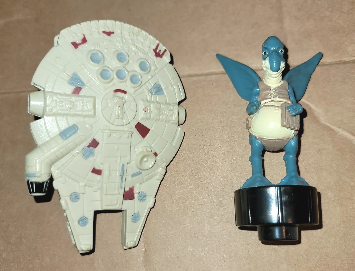 Star Wars 4" Millennium Falcon & Watto Toys; Set of 2; Taco Bell 1996 ...