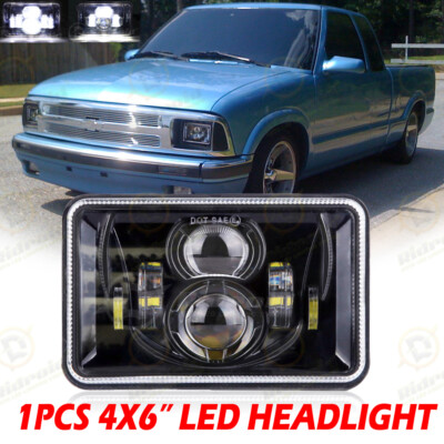 For Chevrolet S10 1995 1996 1997 4x6" LED Projector Headlight Hi/Lo ...
