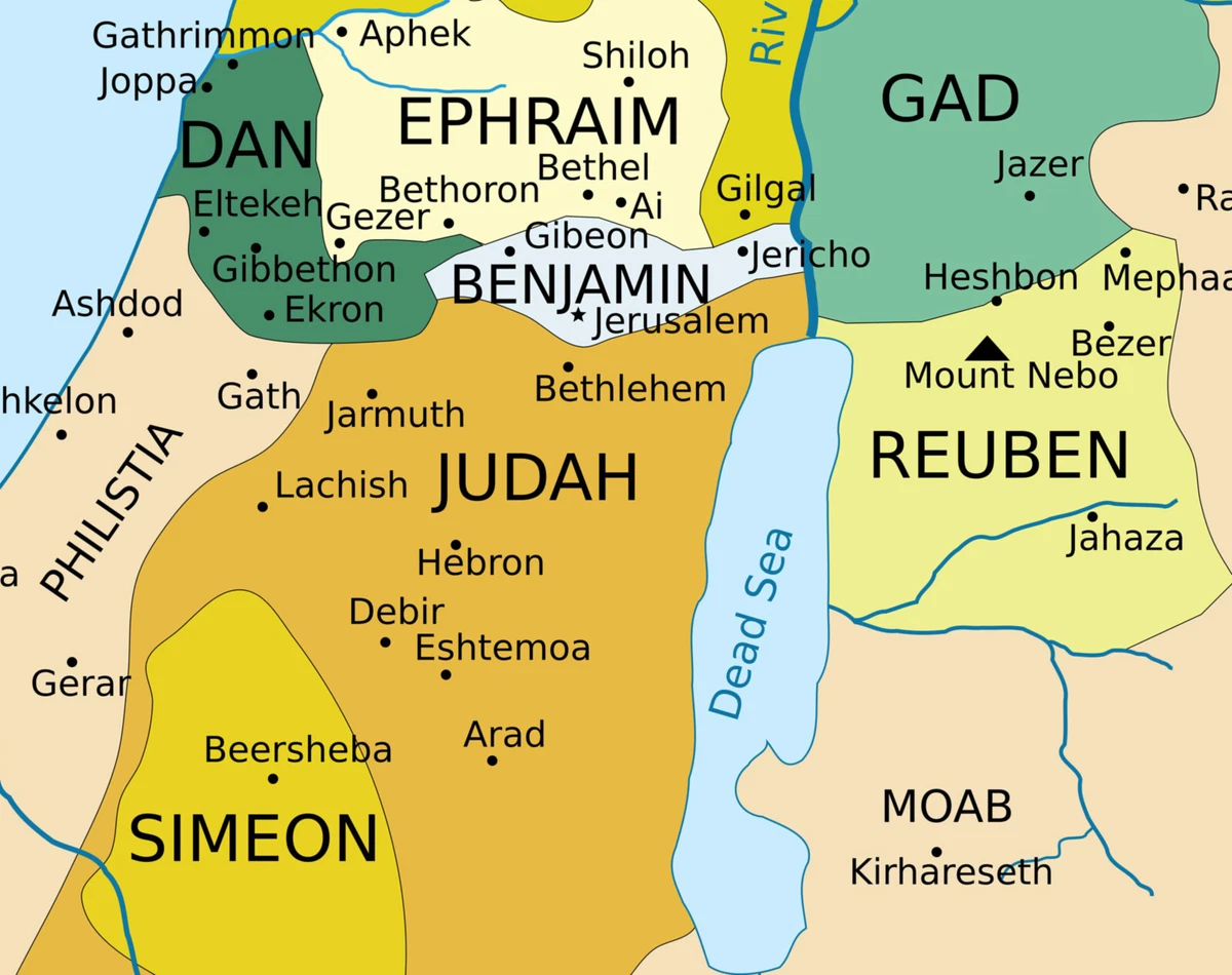 Shiloh Bible Map