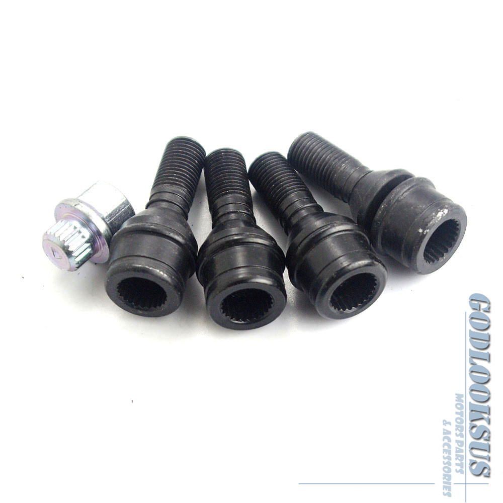 New Set Wheel Bolt Key Lock M14x1.5x32 For BMW E53 X5 3.0i 4.4i 4.6is 4 ...