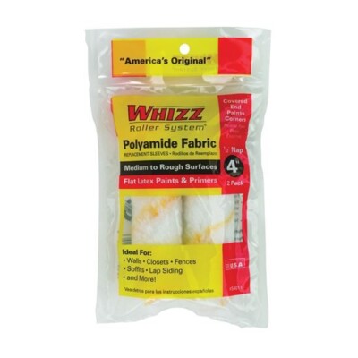 Whizz 54011 Polyamide Fabric Mini Paint Roller Cover 4 x 1/2 in. 2pack ...