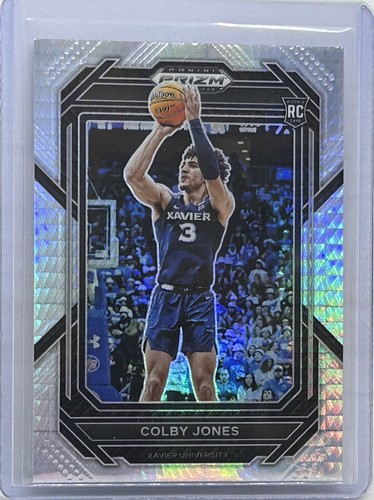 2023-24 Panini Prizm Draft Picks #9 Colby Jones Hyper Rookie RC Xavier ...