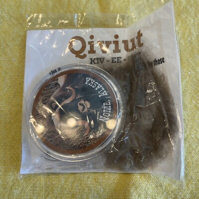 Nome, Alaska Musk Ox Artic Fur Hair 100% Qiviut W/musk Ox Photo W/stand ...