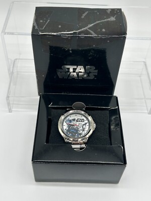 Star Wars silver wristwatch wrist watch SEGA PLAZA Japan prize ...